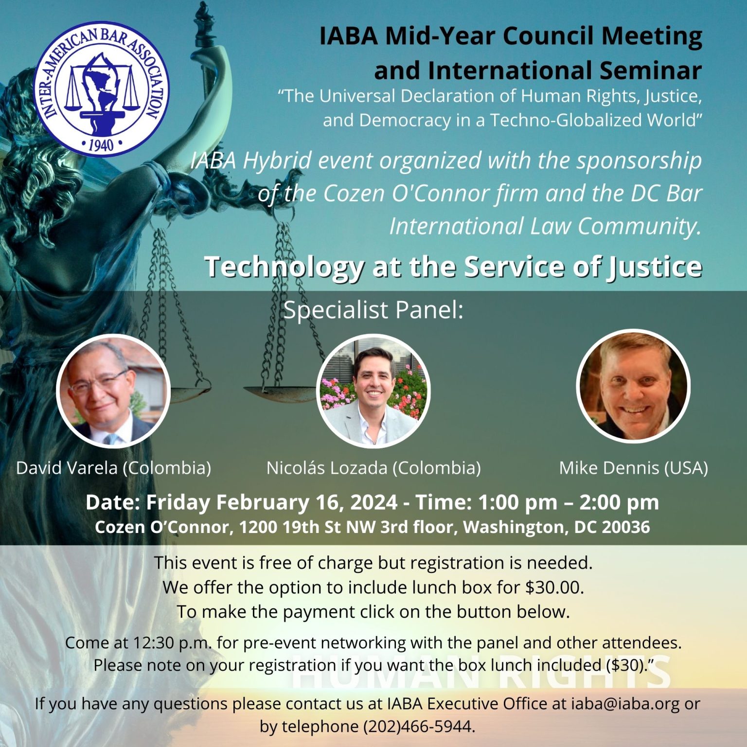 IABA hybrid event: Technology at the service of the Service of Justice ...